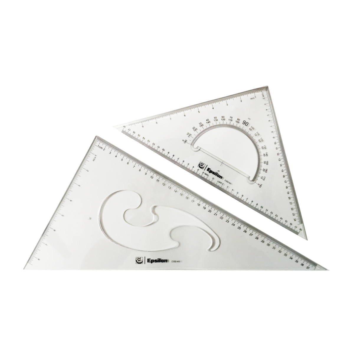 Epsilon Professional Drafting Set – Set Square & Protractor Triangle ...